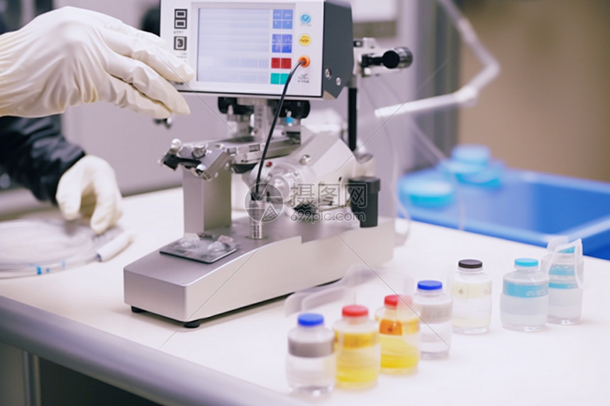 在实验室里检测结果高清图片下载-正版图片600293537-摄图网