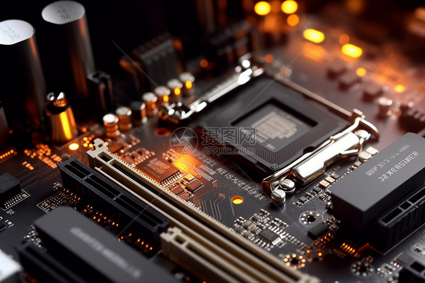 电脑的CPU处理器图片素材-正版创意图片600295183-摄图网