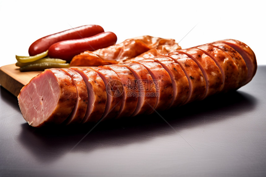熏制火腿肠高清图片下载-正版图片600296671-摄图网