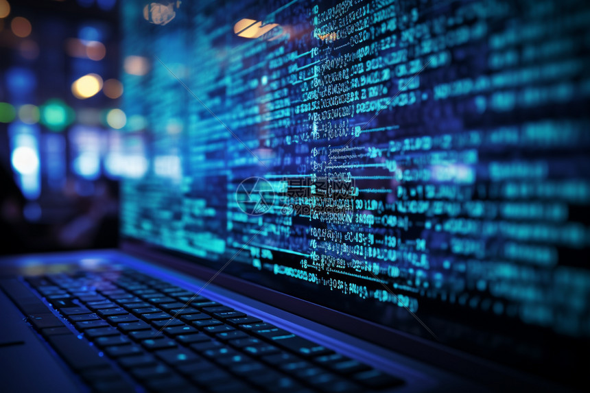 满是代码的电脑屏幕图片素材-正版创意图片600298405-摄图网