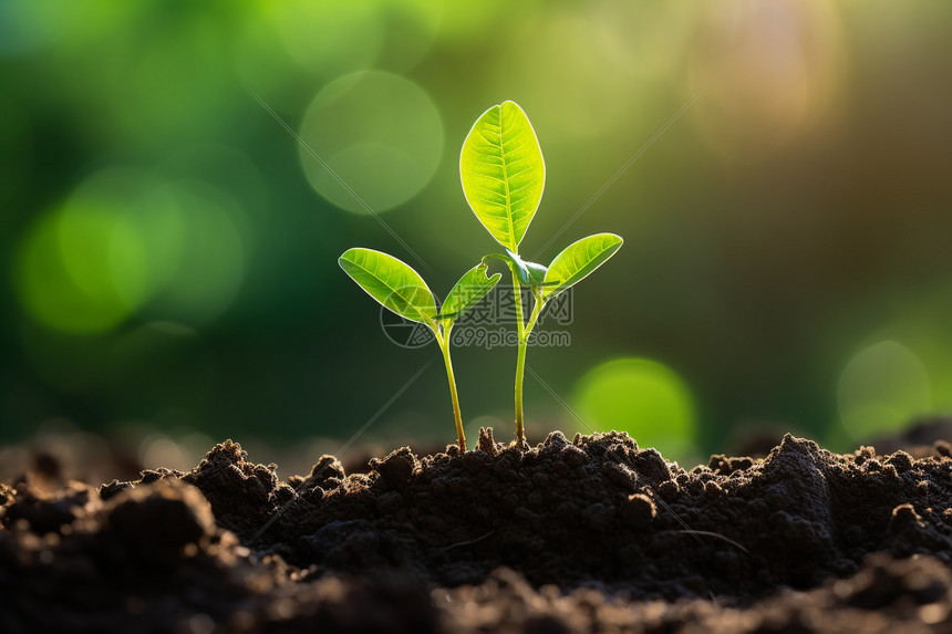 土壤里嫩芽高清图片下载-正版图片600301170-摄图网