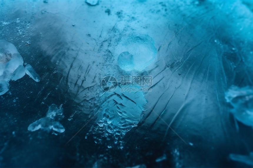 美丽的蓝色冰川高清图片下载-正版图片600303759-摄图网