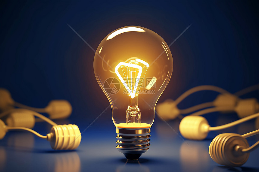 创意发光灯泡图片素材-正版创意图片600304660-摄图网