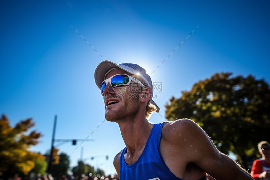 运动员在阳光下奔跑高清图片下载-正版图片600311188-摄图网