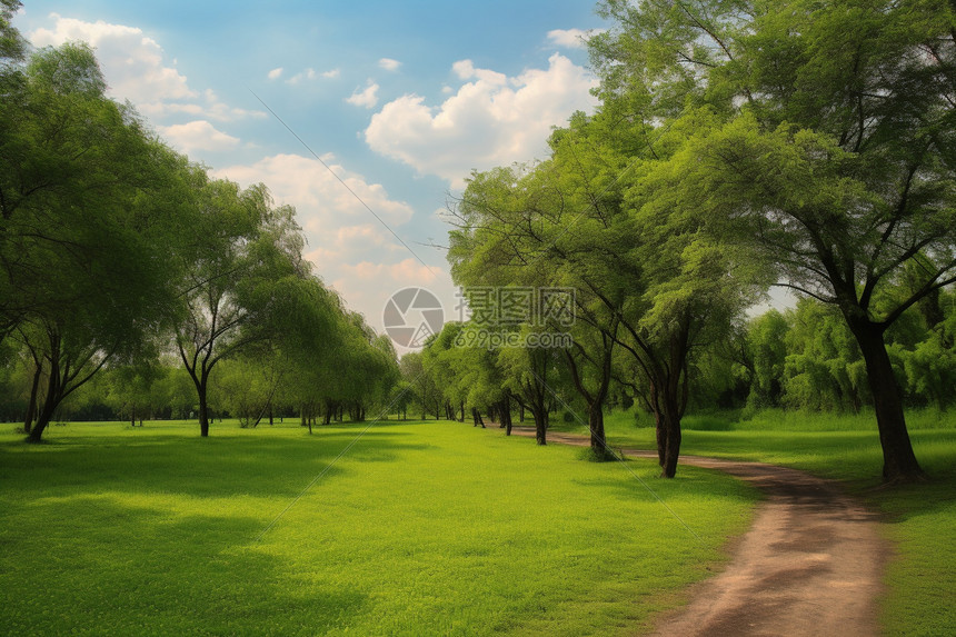 公园中的草地高清图片下载-正版图片600315718-摄图网