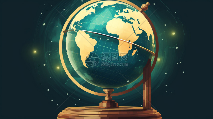 精美的地球仪图片素材-正版创意图片600315934-摄图网
