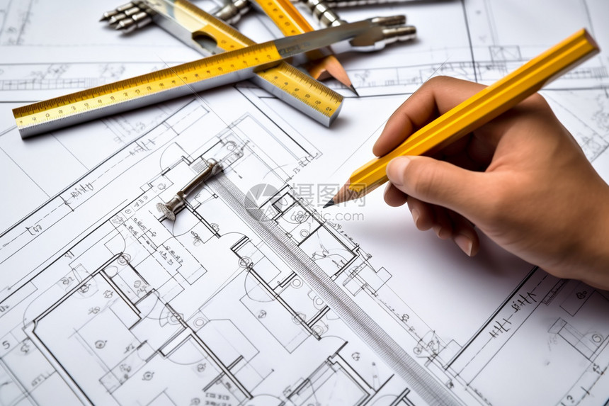 设计师设计的平面图高清图片下载-正版图片600320401-摄图网