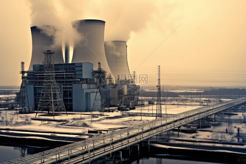 工业工厂的大烟囱高清图片下载-正版图片600327305-摄图网