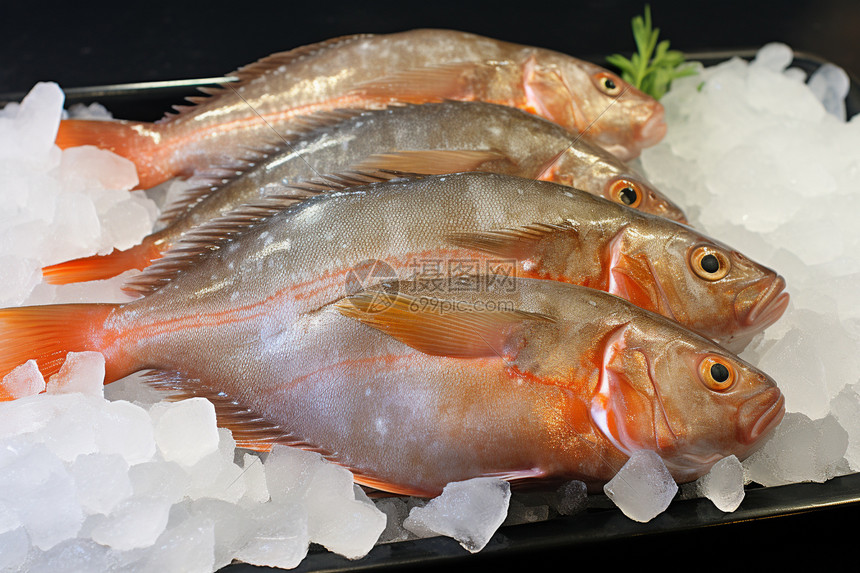 盘中的冰鲜比目鱼高清图片下载-正版图片600334005-摄图网