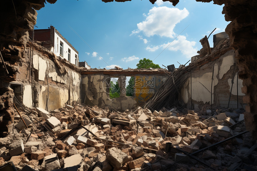 拆除的建筑高清图片下载-正版图片600336001-摄图网