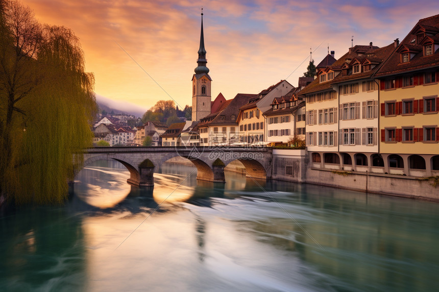 唯美的伯尔尼城市高清图片下载-正版图片600337616-摄图网