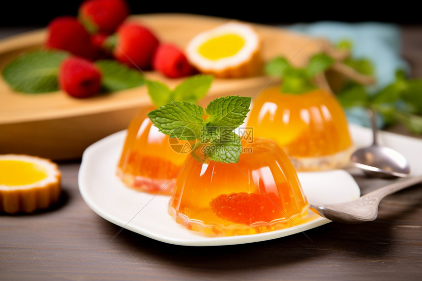 美味的橘子果冻高清图片下载-正版图片600340702-摄图网