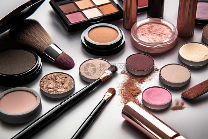 化妆用的眼影高清图片下载-正版图片600347815-摄图网