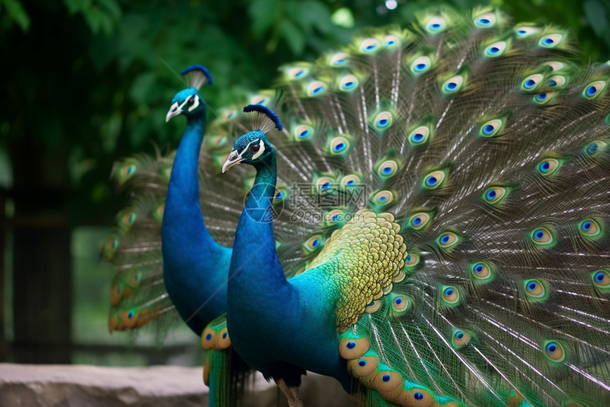 彩色的孔雀高清图片下载-正版图片600350438-摄图网
