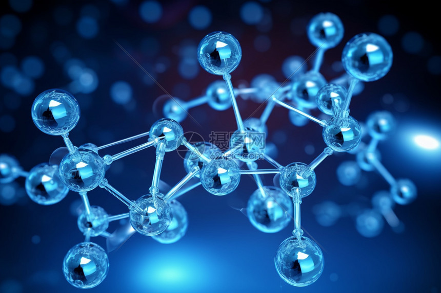 天然气分子的程式化图片素材-正版创意图片600358177-摄图网