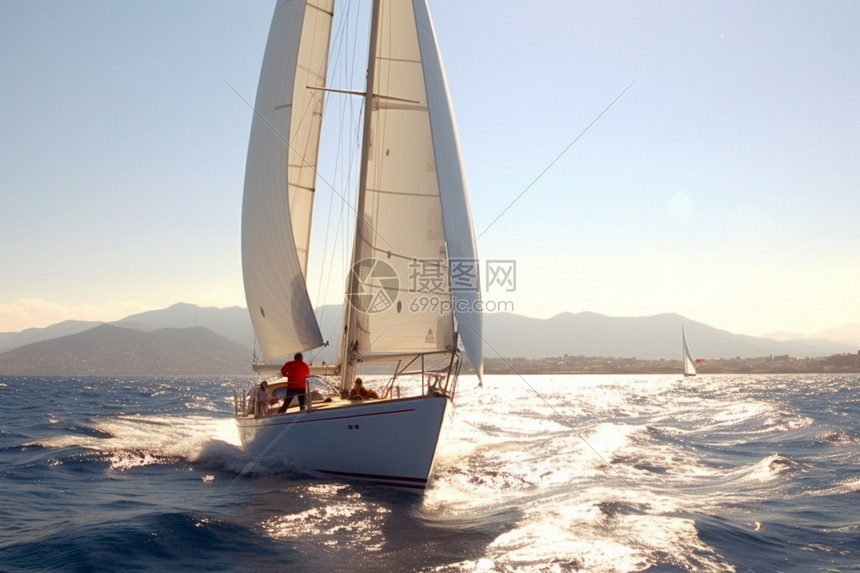 大海上的风帆高清图片下载-正版图片600358771-摄图网