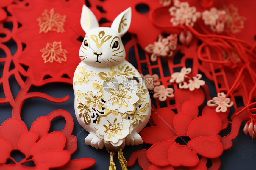 兔年剪纸高清图片下载-正版图片600360021-摄图网