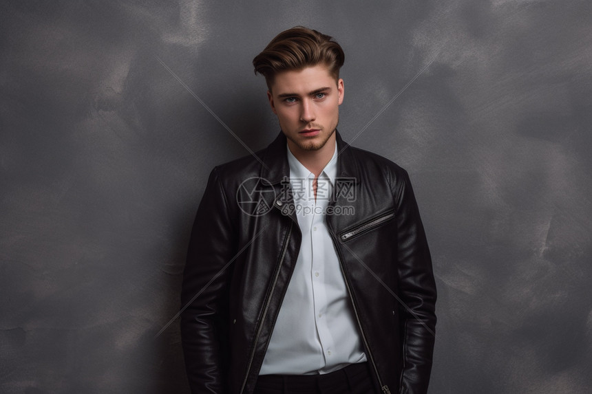 时尚穿搭的外国男子男模高清图片下载-正版图片600381525-摄图网