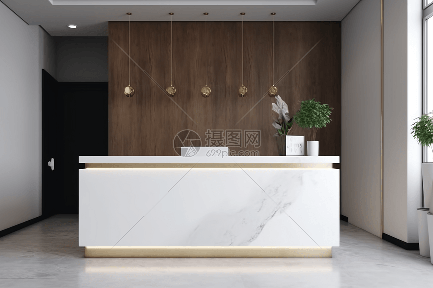 简约的接待台高清图片下载-正版图片600395747-摄图网