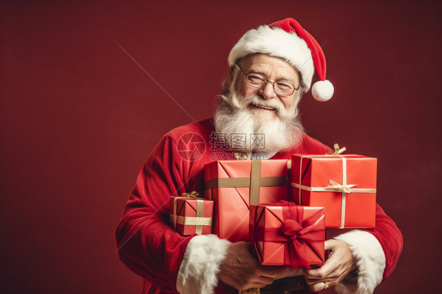 快乐的圣诞老人高清图片下载-正版图片600396350-摄图网