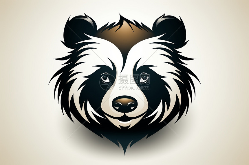 卡通动物头像插画图片下载-正版图片600397635-摄图网