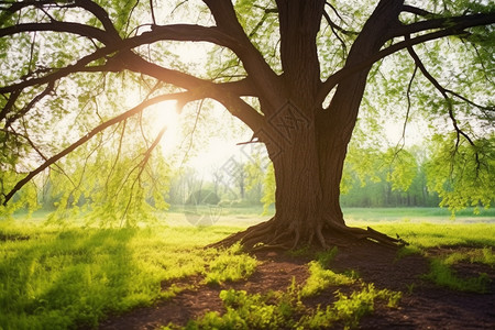 阳光下的大树高清图片下载-正版图片600399448-摄图网