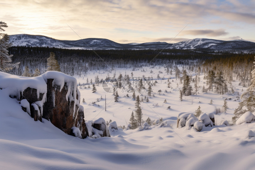 冬季寒冷山脉悬崖高清图片下载-正版图片600401803-摄图网