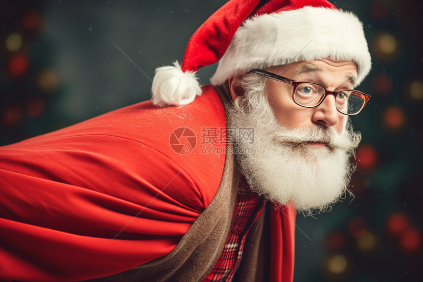 一个圣诞老人高清图片下载-正版图片600403097-摄图网
