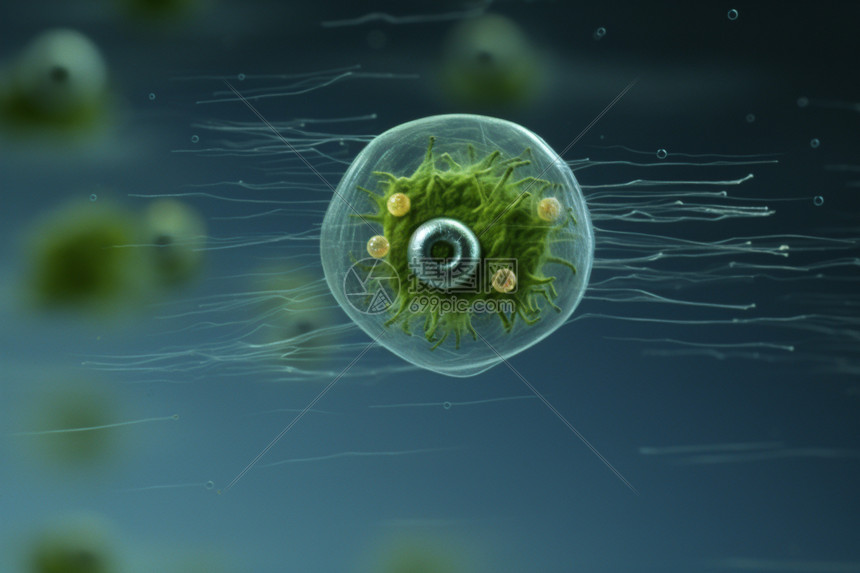 显微镜下的微生物高清图片下载-正版图片600405895-摄图网