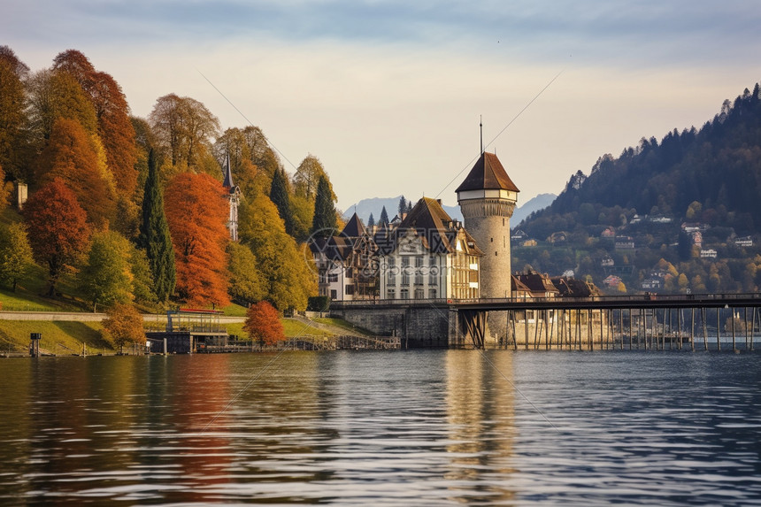 欧洲湖泊风景高清图片下载-正版图片600407972-摄图网