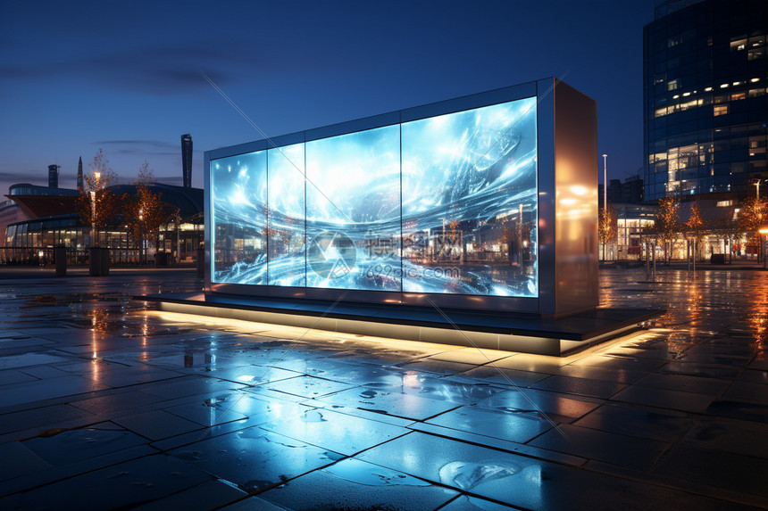 城市的大型户外广告牌图片素材-正版创意图片600411324-摄图网