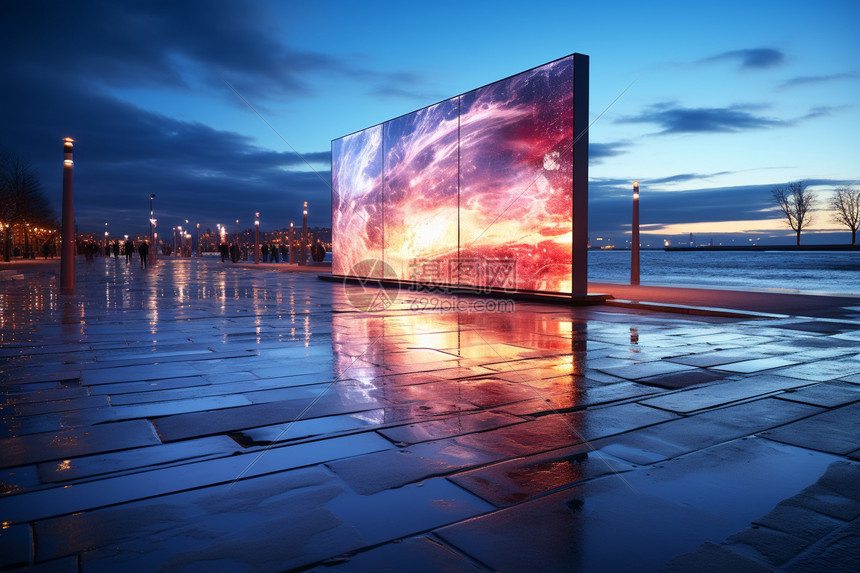 户外LED显示屏图片素材-正版创意图片600411332-摄图网