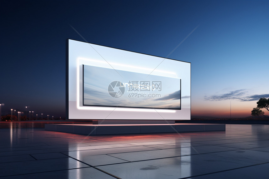 户外的广告牌高清图片下载-正版图片600422849-摄图网