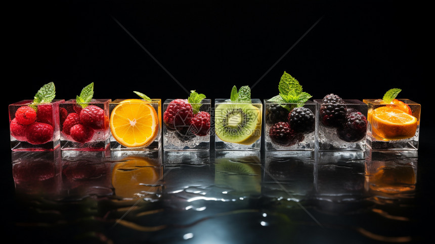 冰冻水果高清图片下载-正版图片600423233-摄图网