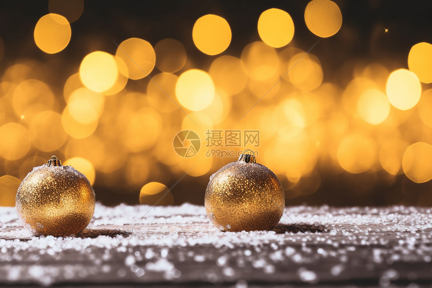 桌子上的圣诞球图片素材-正版创意图片600425153-摄图网