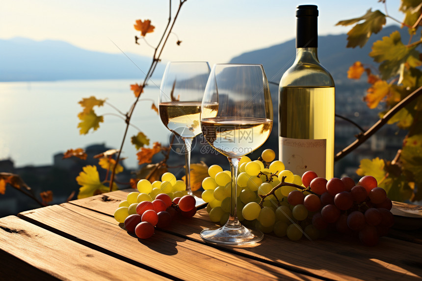 户外享受美食美酒高清图片下载-正版图片600441481-摄图网