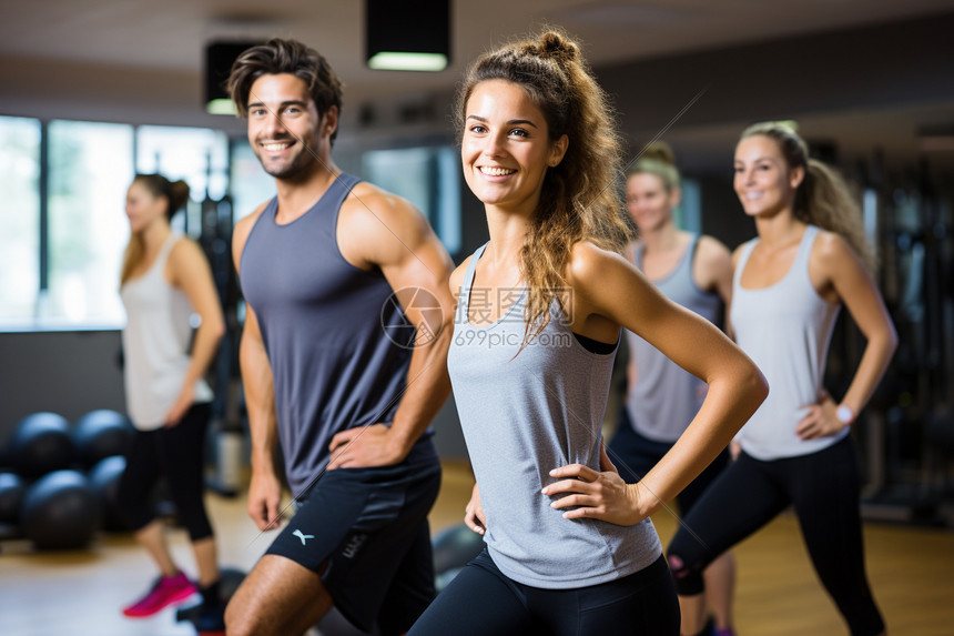 在健身房运动高清图片下载-正版图片600442086-摄图网