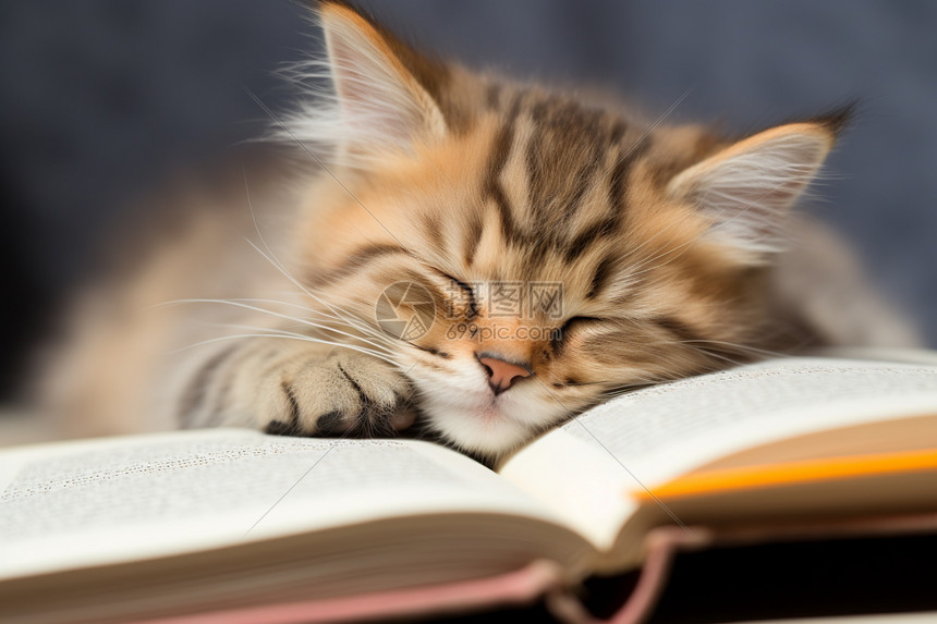 睡觉的小猫高清图片下载-正版图片600450580-摄图网