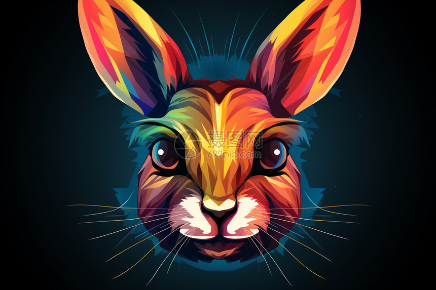 绘画的兔子插图插画图片下载-正版图片600451937-摄图网