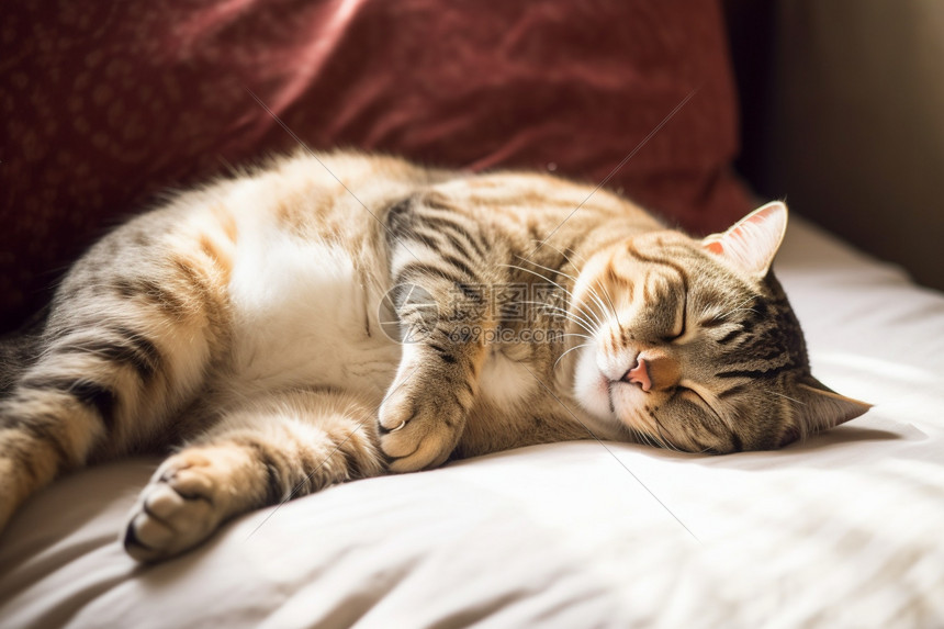 睡觉的猫咪高清图片下载-正版图片600454303-摄图网