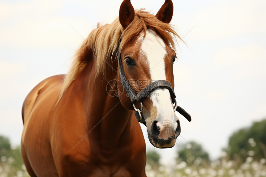 户外的小马高清图片下载-正版图片600456546-摄图网