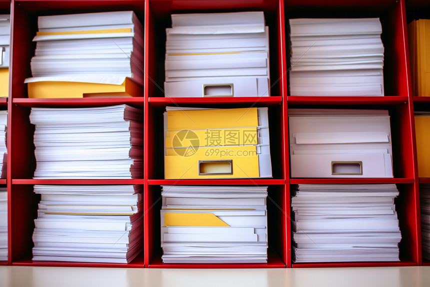 档案室中收纳的资料文件高清图片下载-正版图片600468568-摄图网