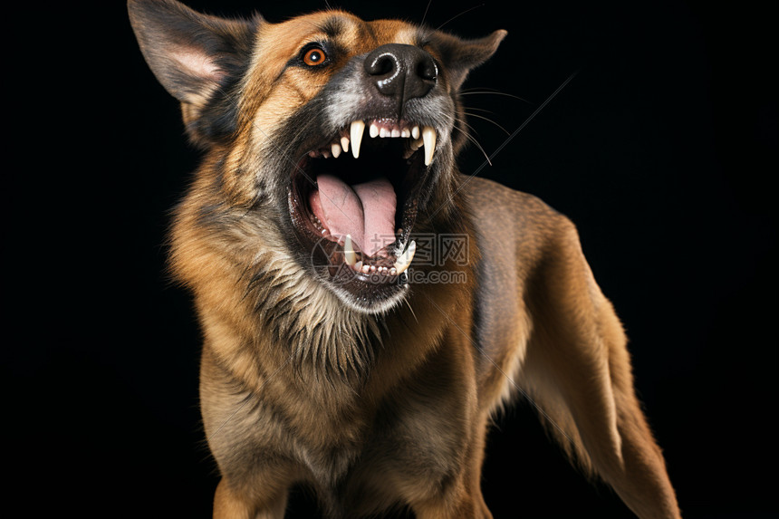 凶猛的狗高清图片下载-正版图片600470468-摄图网