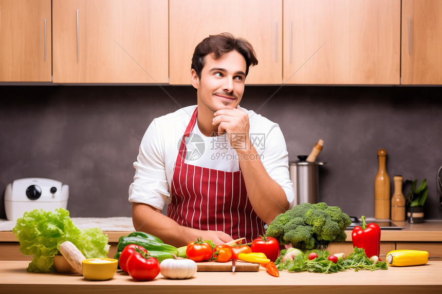 做菜的厨师高清图片下载-正版图片600478535-摄图网