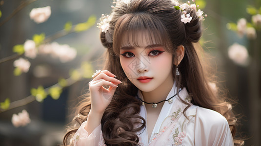 古风的美女高清图片下载-正版图片600483906-摄图网