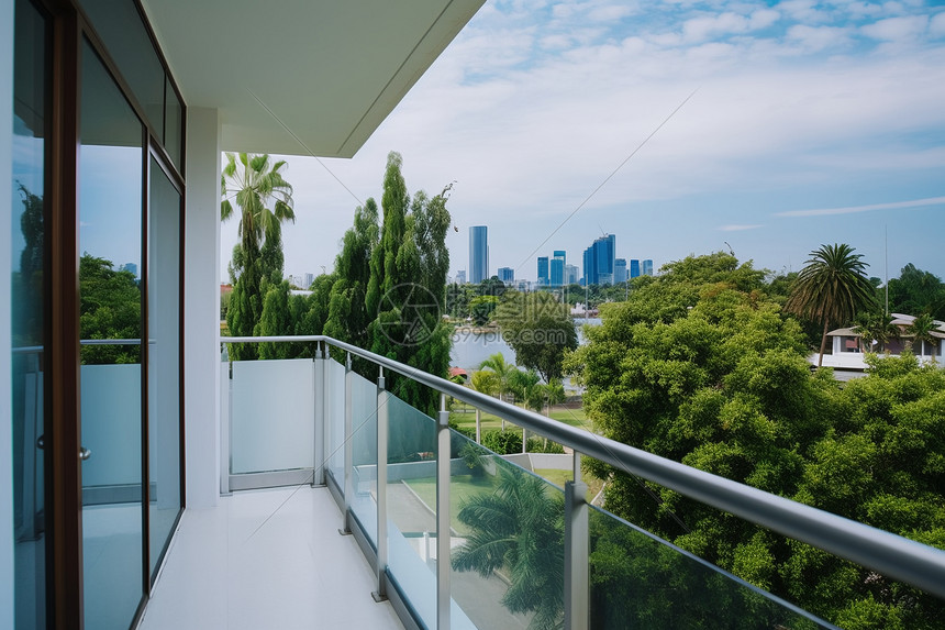 现代玻璃阳台高清图片下载-正版图片600494778-摄图网