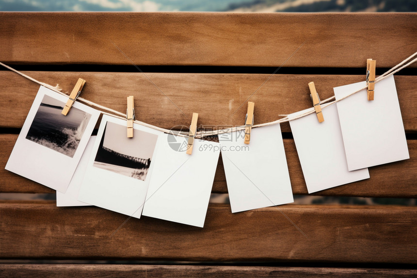 晾衣绳上的照片高清图片下载-正版图片600494833-摄图网