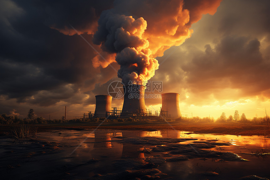 排放废气的烟囱高清图片下载-正版图片600509350-摄图网