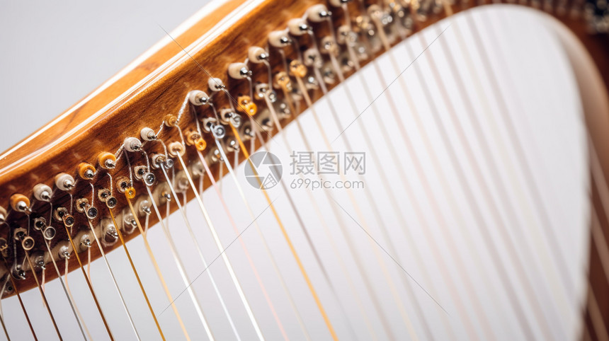 古典音乐的竖琴高清图片下载-正版图片600513352-摄图网