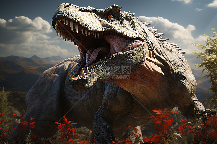 霸王龙动物图片素材-正版创意图片600516051-摄图网